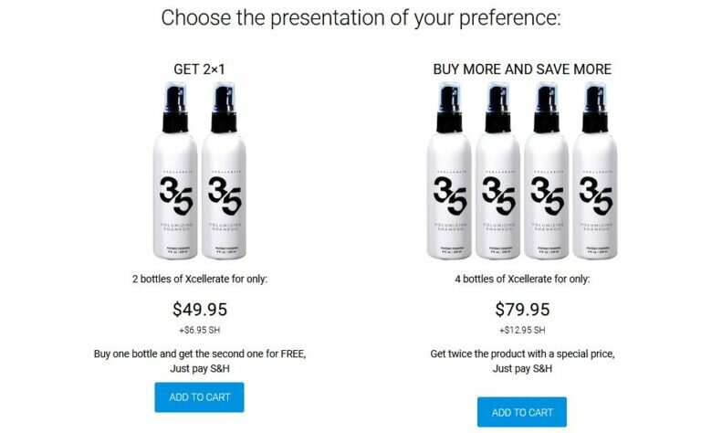 Xcellerate 35 - Hair Serum Works or Scam? Reviews, Side Effects, Price